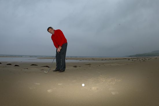 Golfer Seve Ballesteros On Beach Near Editorial Stock Photo - Stock ...