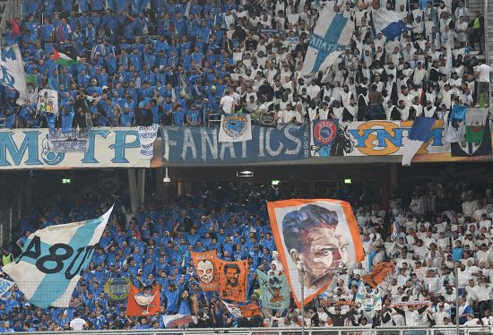 Marseille Fans Cheer Their Team Prior Editorial Stock Photo - Stock ...
