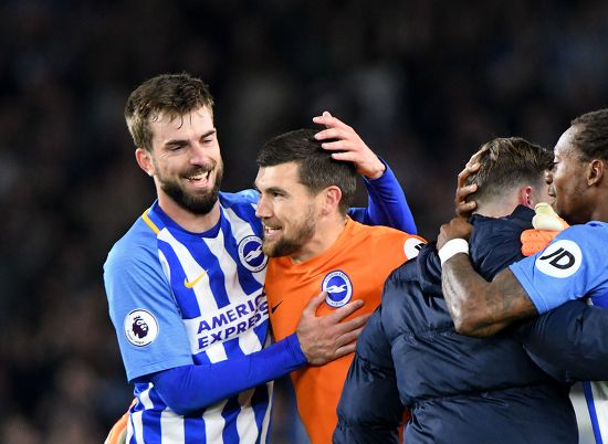 Matthew Ryan Davy Propper Brighton Celebrates Editorial Stock Photo ...