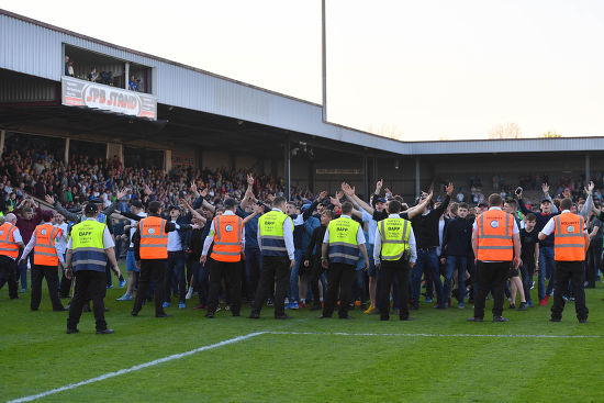 Scunthorpe Fans Invade Pitch After Efl Editorial Stock Photo - Stock ...