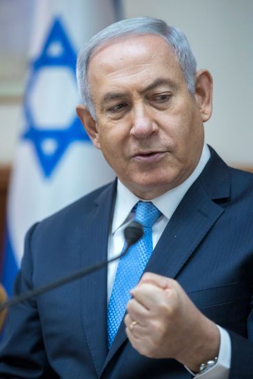 Israeli Prime Minister Benjamin Netanyahu Chairs Editorial Stock Photo ...