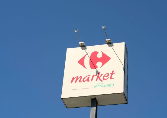 Logo Mestdagh Carrefour Market After Meeting Editorial Stock Photo ...