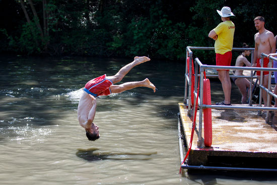 People Swim Hampstead Heath Mixed Bathing Editorial Stock Photo - Stock ...