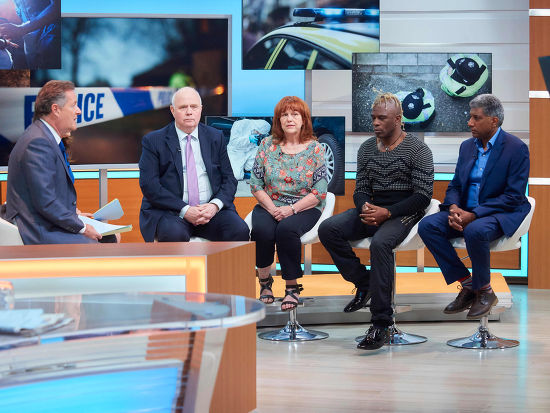 Piers Morgan Barry Mize Margaret Mizen Editorial Stock Photo - Stock ...