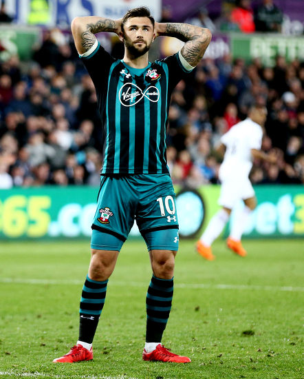 Charlie Austin Southampton Looks Dejected After Editorial Stock Photo ...