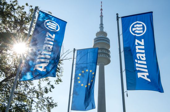 Flags Allianz Seen Before Companys Annual Editorial Stock Photo - Stock ...