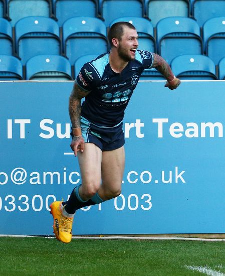 Luke Briscoe Featherstone Rovers Celebrates Scoring Editorial Stock ...