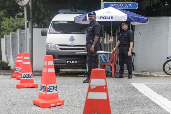 Royal Malaysian Police Rmp Officers Stand Editorial Stock Photo - Stock ...