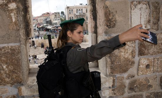 Israeli Border Female Police Takes Selfie Editorial Stock Photo - Stock ...