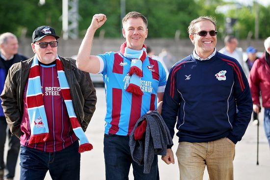 Scunthorpe Fans Arrive Stadium Before Efl Editorial Stock Photo - Stock ...