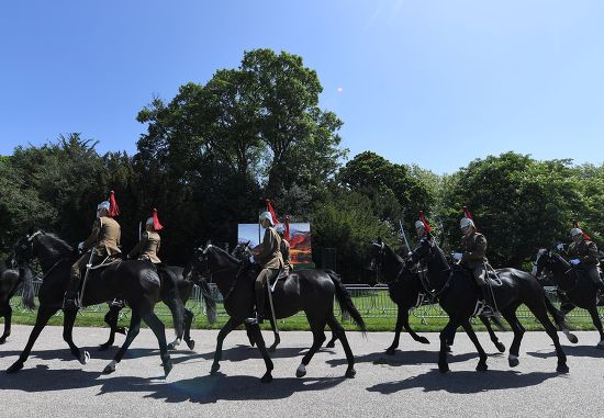 Royal Procession On Long Walk On Editorial Stock Photo - Stock Image ...