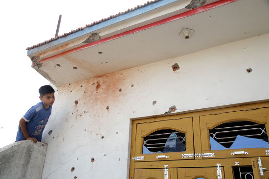 Indian Boy Looks Pockmarked Wall Building Editorial Stock Photo - Stock ...
