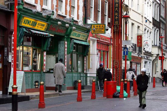 Gerard Street Soho London W1 Evening Editorial Stock Photo - Stock ...