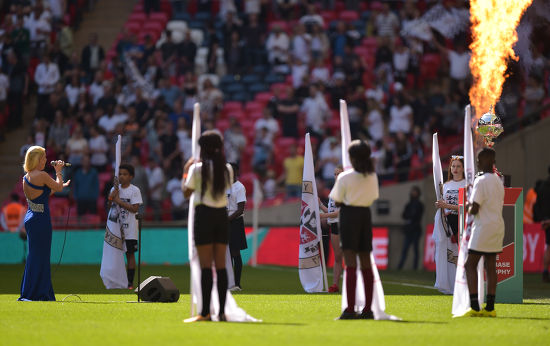 Emily Haig Performs National Anthem Editorial Stock Photo - Stock Image ...