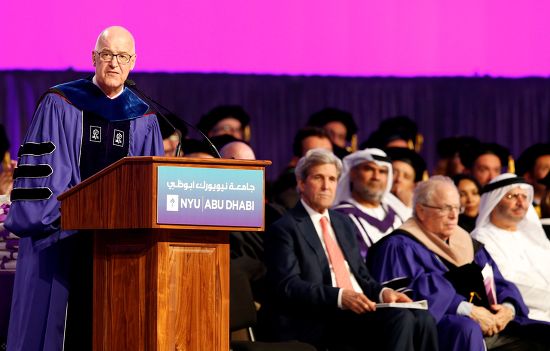 Nyu President Andrew Hamilton Gives His Editorial Stock Photo - Stock ...
