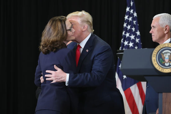 Us President Donald Trump Gina Haspel Editorial Stock Photo - Stock ...