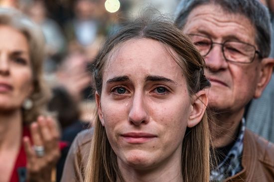 Very Excited Young Woman Seen Crying Editorial Stock Photo - Stock ...
