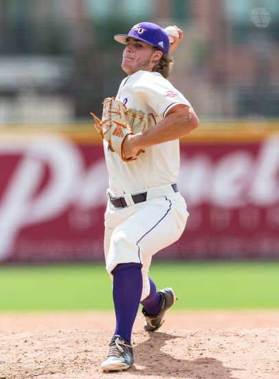 Northwestern Pitcher Julian Gonzales Comes Pitch Editorial Stock Photo ...