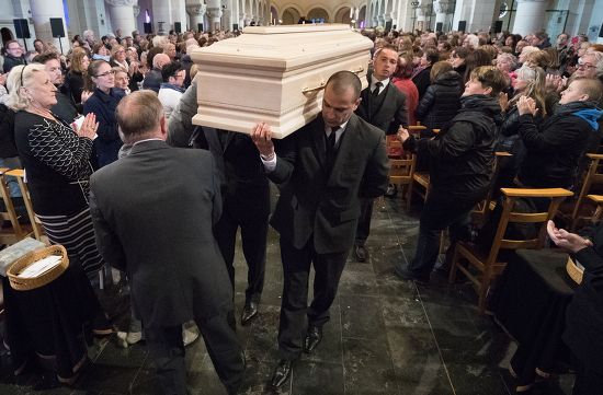 Funeral Belgian Singer Actress Maurane Born Editorial Stock Photo ...