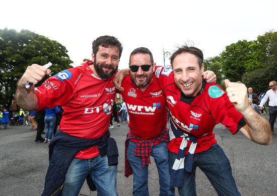 Leinster Vs Scarlets Scarlets Fans Ahead Editorial Stock Photo - Stock ...