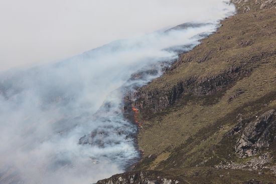 Hill Fire Diabeg Near Torridon Scottish Editorial Stock Photo - Stock ...