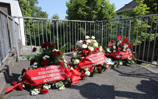 Mourning Wreaths On Site Arson Attack Editorial Stock Photo - Stock ...