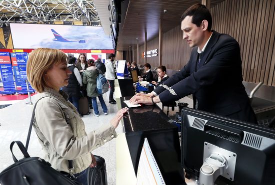 Checkin Counters Inside New Terminal B Editorial Stock Photo - Stock ...