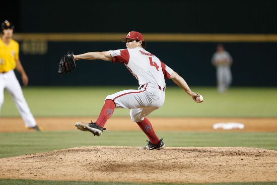Razorback Pitcher Bryce Bonnin 4 Delivers Editorial Stock Photo - Stock ...