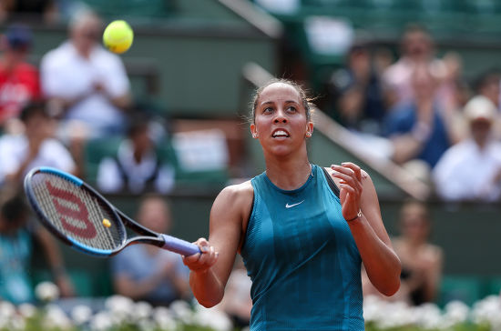Madison Keys Usa Celebrates Her Win Editorial Stock Photo - Stock Image ...