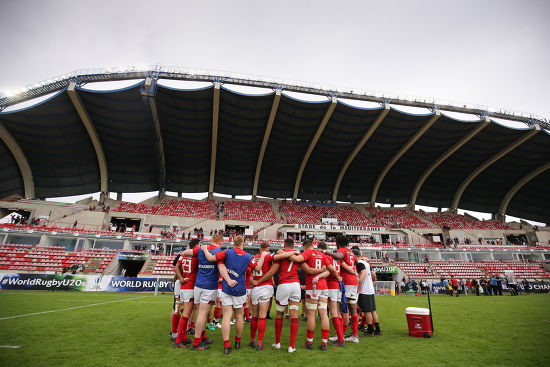 Welsh Team Huddle Together End Match Editorial Stock Photo - Stock ...