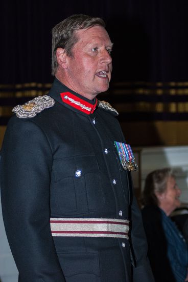 Lordlieutenant Ltcol Retd Johnny Stewart Delivering Editorial Stock ...