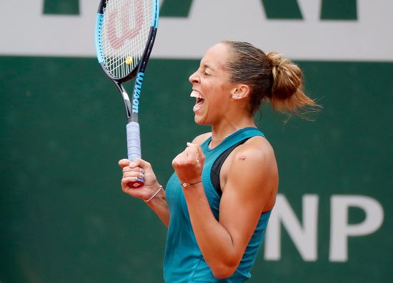 Madison Keys Usa Reacts After Winning Editorial Stock Photo - Stock ...