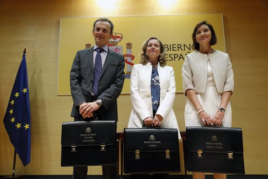 Pedro Duque Nadia Calvino Reyes Maroto Editorial Stock Photo - Stock ...