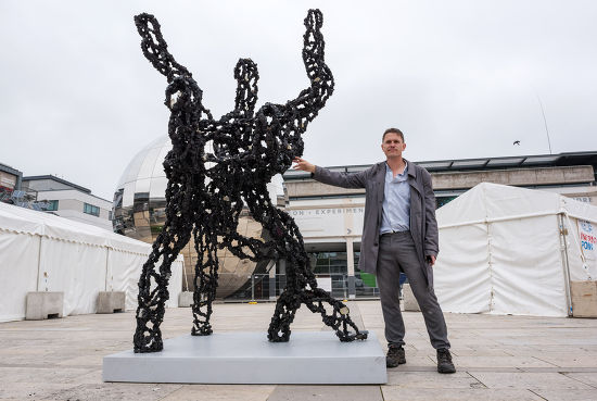 Artist Luke Jerram His New Sculpture Editorial Stock Photo - Stock ...