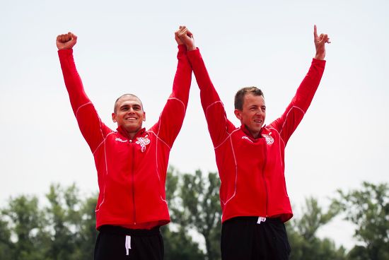 Marko Tomicevic Milenko Zoric Srb Celebrate Editorial Stock Photo ...