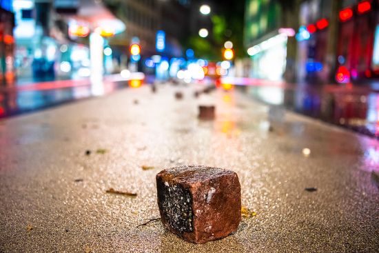 Loose Pavement Stone Pieces Lie On Editorial Stock Photo - Stock Image ...