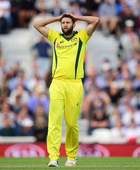 Andrew Tye Australia Reacts Editorial Stock Photo - Stock Image ...
