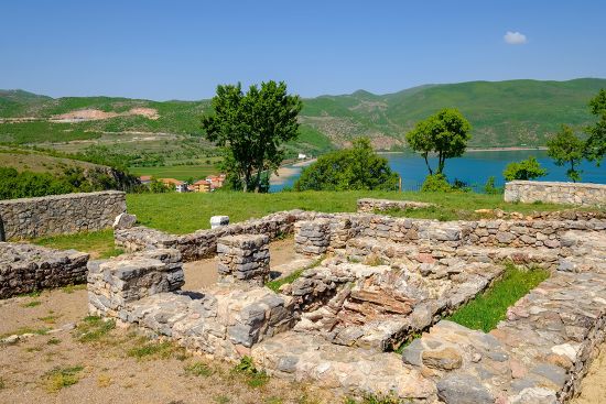 Ruins Basilica Lin On Lake Ohrid Editorial Stock Photo - Stock Image ... Ruins Basilica Lin On Lake Ohrid Editorial Stock Photo - Stock Image ...