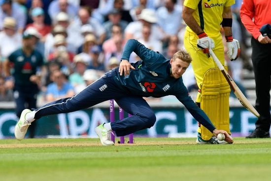 Joe Root England Dives Field Ball Editorial Stock Photo - Stock Image ...