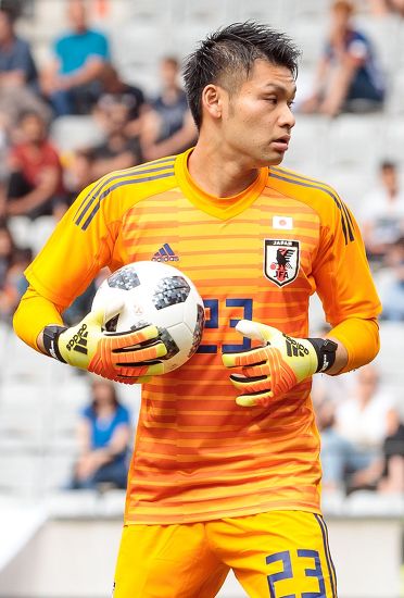 Japans Goalkeeper Kosuke Nakamura Reacts During Editorial Stock Photo ...