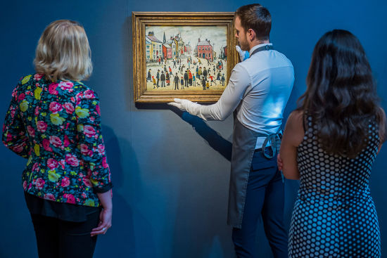 L S Lowry People Standing About Editorial Stock Photo - Stock Image ...