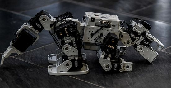 Robot Bioloid Dinosaur Shows Skills During Editorial Stock Photo ...