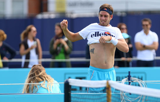 Cameron Norrie Great Britain Changes Shirts Editorial Stock Photo ...