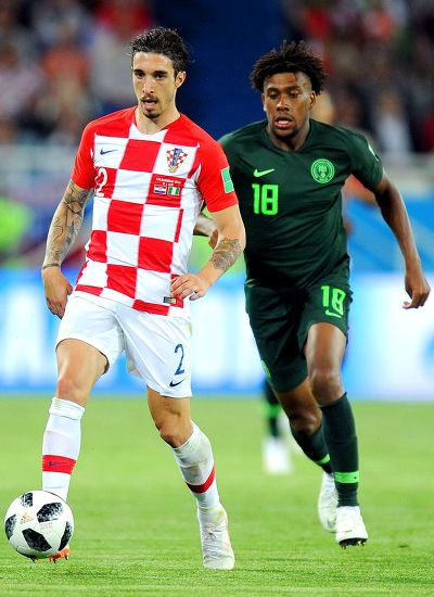 Sime Vrsaljko Croatia Alex Iwobi Nigeria Editorial Stock Photo - Stock ...