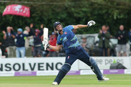 Harry Podmore Kent 1 Celebrates Hitting Editorial Stock Photo - Stock ...