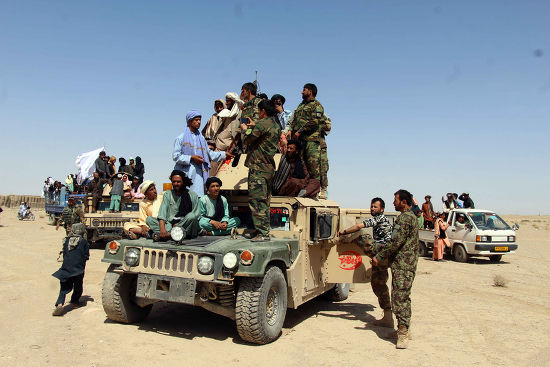 Group Taliban Militant Poses Photograph Afghan Editorial Stock Photo ...