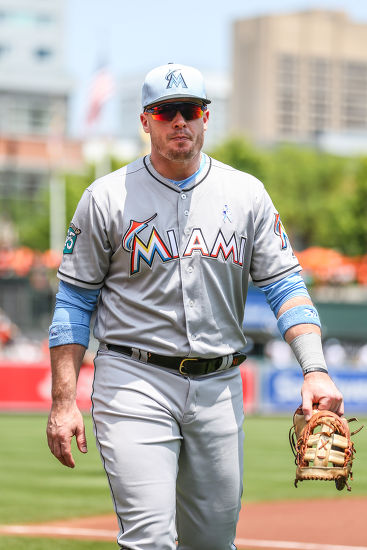 Miami Marlins First Baseman Justin Bour Editorial Stock Photo - Stock ...