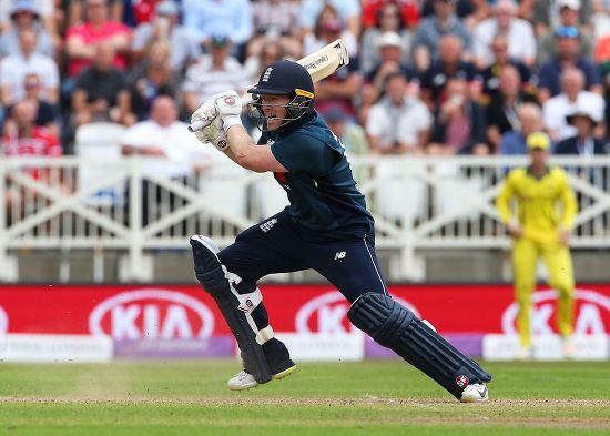 England Captain Eoin Morgan Batting Action Editorial Stock Photo ...