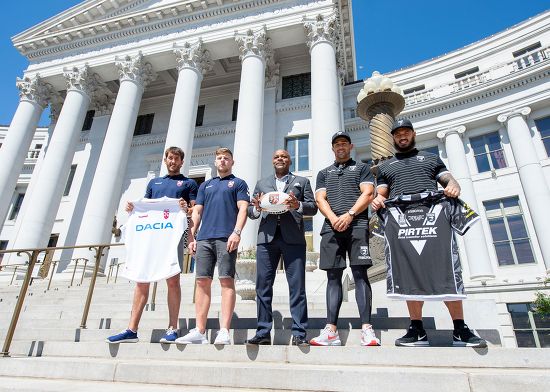 Denver Mayor Michael Hancock Stefan Ratchford Editorial Stock Photo ...
