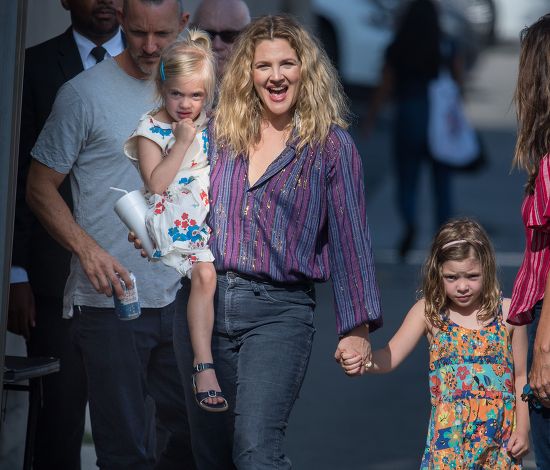 Drew Barrymore Daughters Olive Barrymore Kopelman Editorial Stock Photo ...